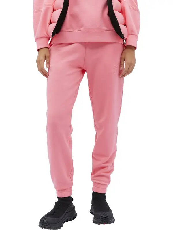 Moncler Embossed Logo Track Pants - Pink