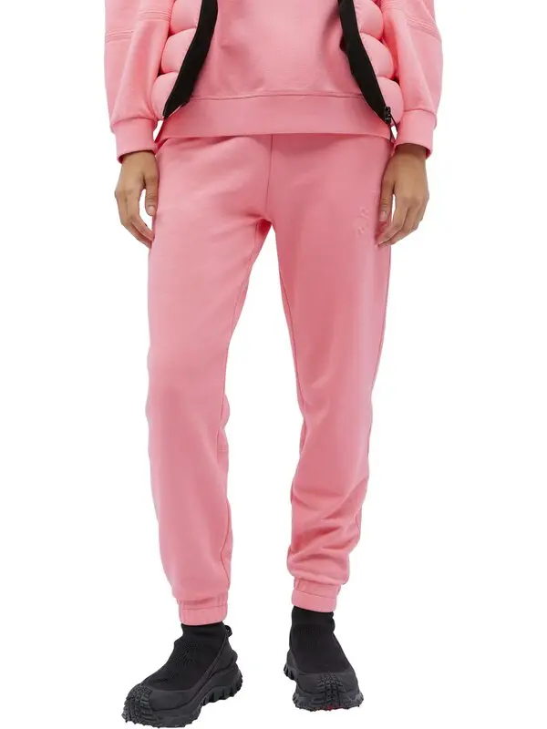 Moncler Embossed Logo Track Pants - Pink