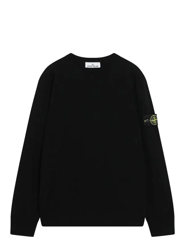 Stone Island Wool Crew-neck Sweater - Black