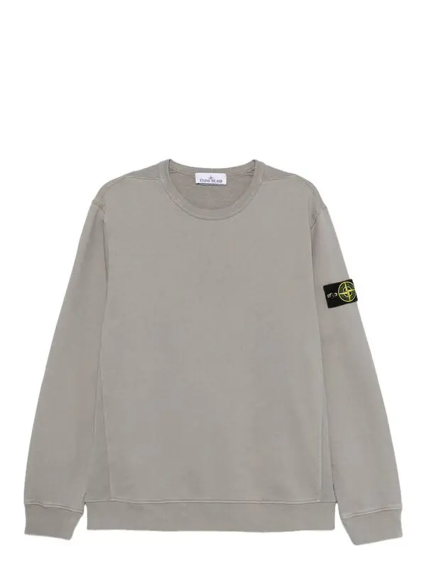 Stone Island Cotton Blend Sweatshirt - Gray