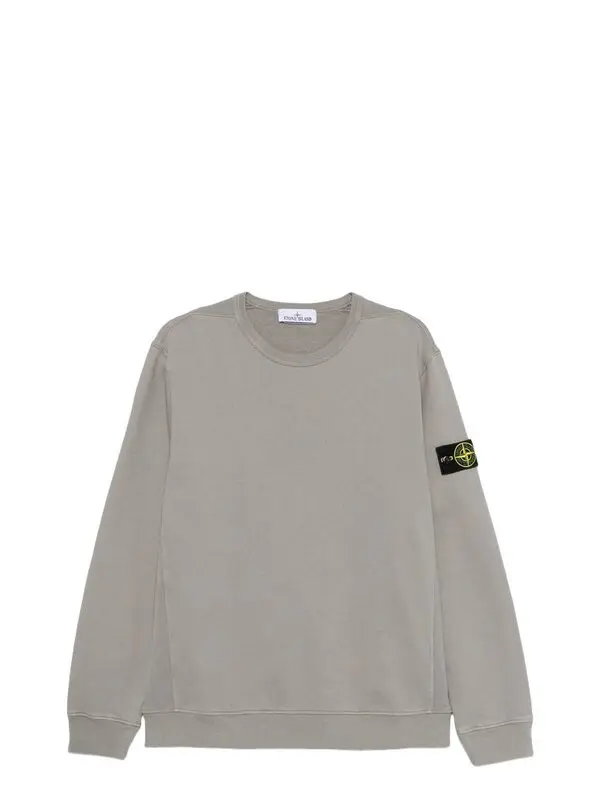 Stone Island Cotton Blend Sweatshirt - Gray