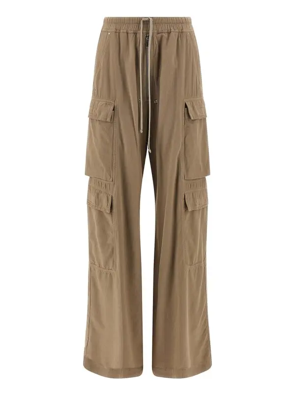 Rick Owens Double Cargo Jumbo Belas Trousers - Cream