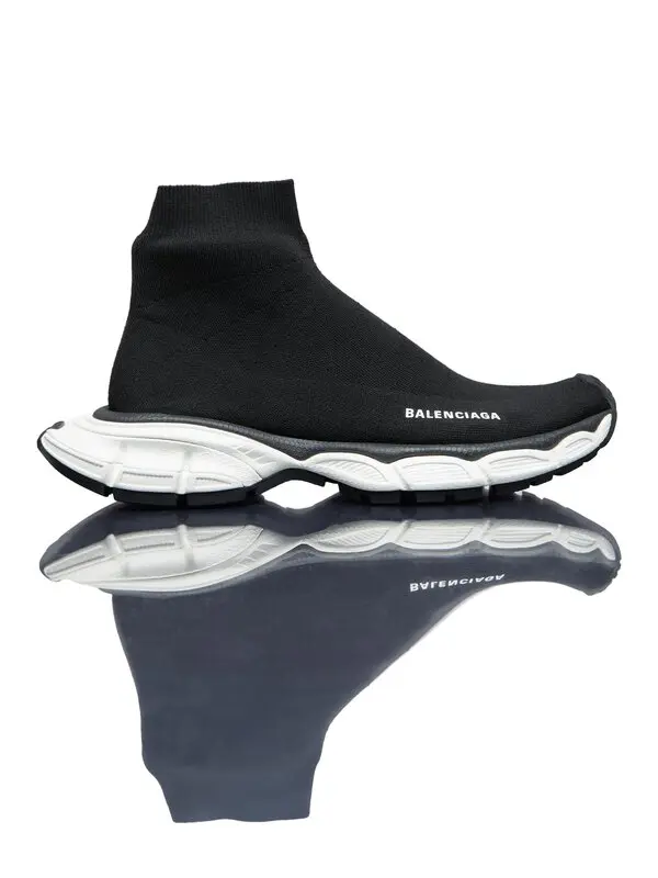 Balenciaga 3xl Knit Sock Sneakers - Black