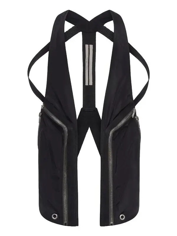 Rick Owens Zip Detail Vest - Black