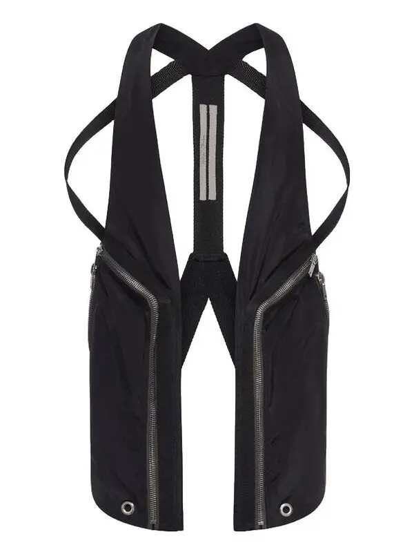 Rick Owens Zip Detail Vest - Black