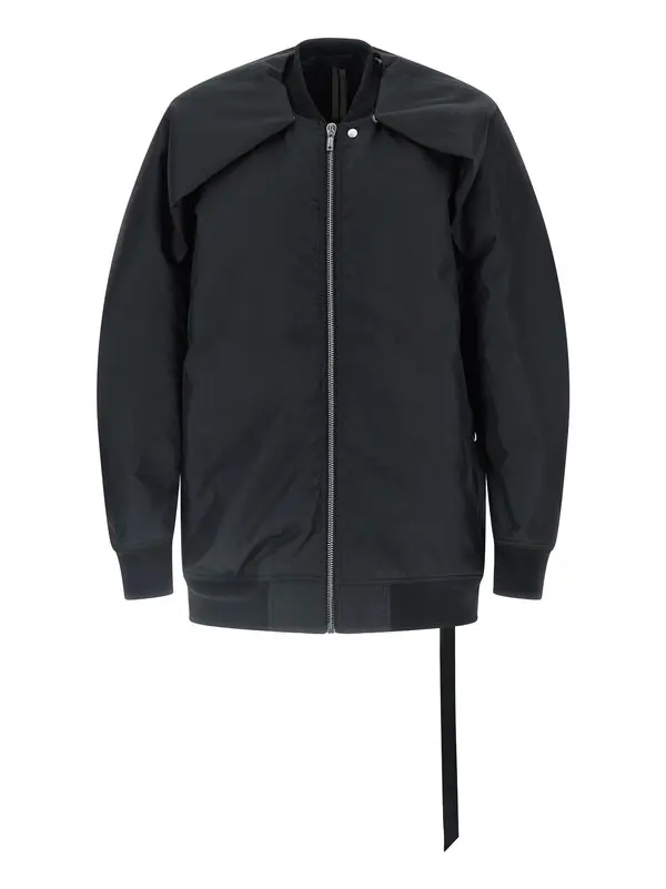 Rick Owens Convertible Jumbo Peter Flight' Bomber Jacket - Black