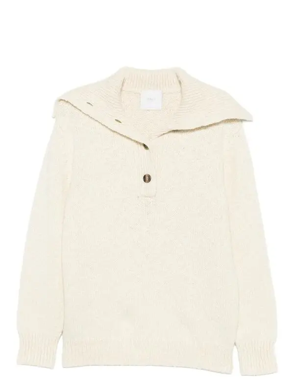 Malo Sailor Collar Pullover - Cream