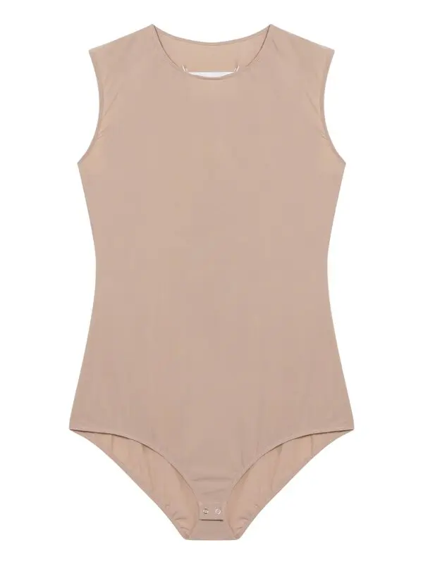 MAISON MARGIELA Bodysuit In Stretch Technical Jersey - Cream