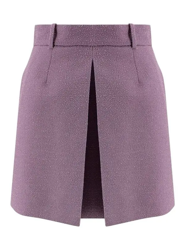 Dior Boucle Virgin Wool Blend Skirt - Multicolor