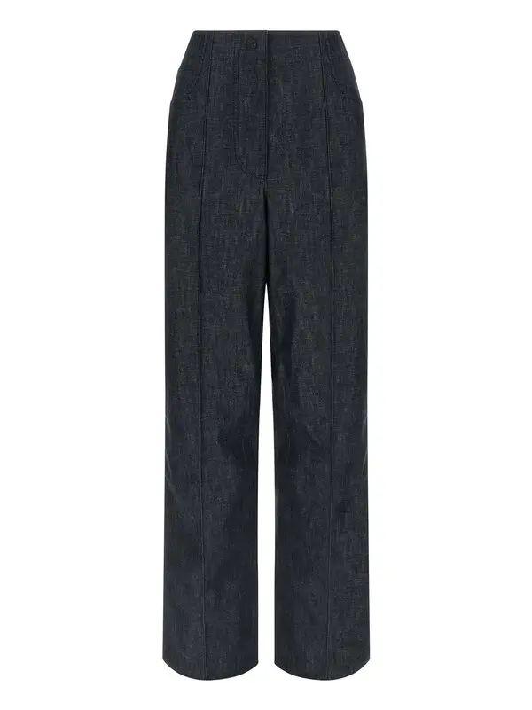 Fendi Roma Patch Jeans - Blue