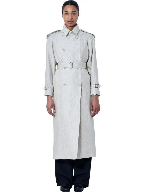 Max Mara Double-breasted Trench Coat - Cream
