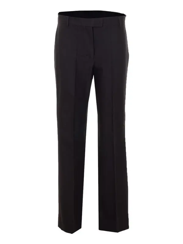 Max Mara Fatina Stretch Cotton And Viscose Trousers - Black