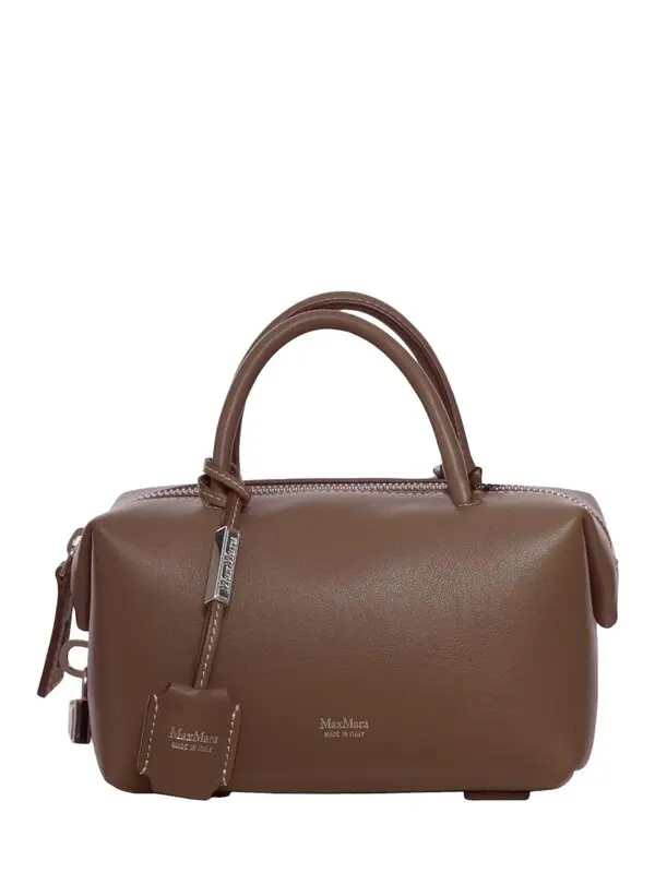 Max Mara Smooth Calfskin Handbag - Brown