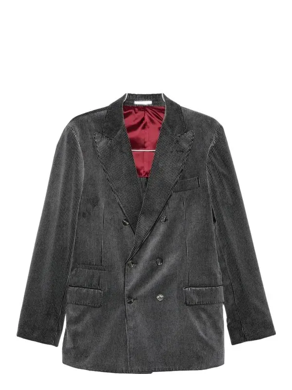 Brunello Cucinelli Cotton Double-breasted Jacket - Multicolor