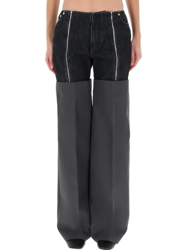 JEAN PAUL GAULTIER Spats With Logo - Gray