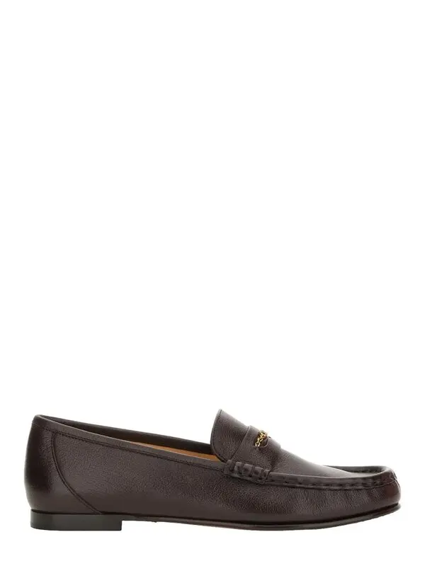 Chloé Leather Loafer - Brown