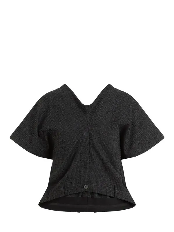 Balenciaga Tailored Pants Top - Black