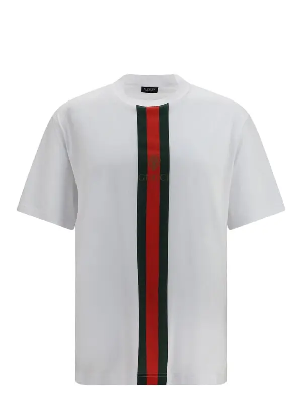 Gucci Printed Cotton Jersey T-shirt - White