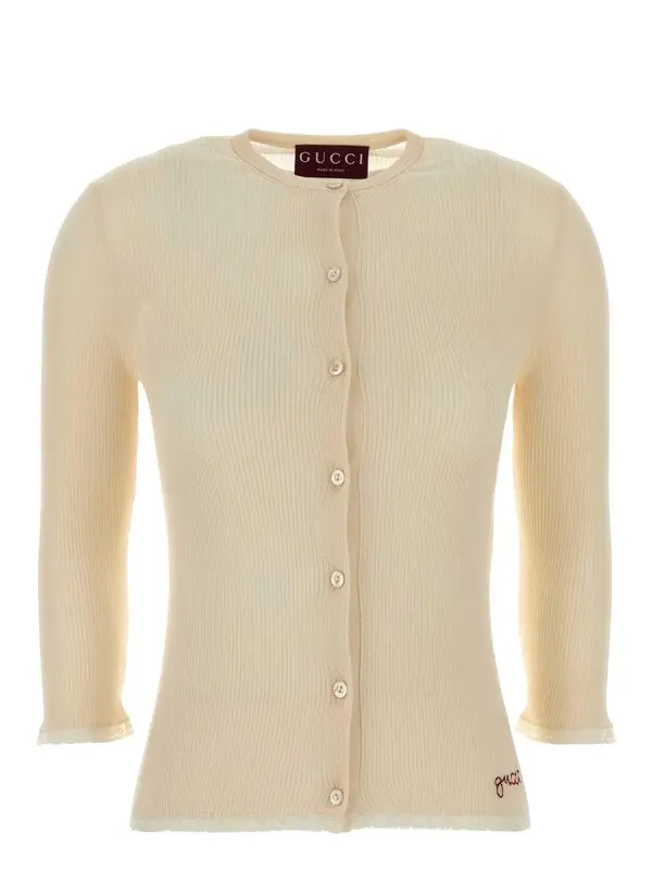 Gucci Cotton Cardigan - Yellow