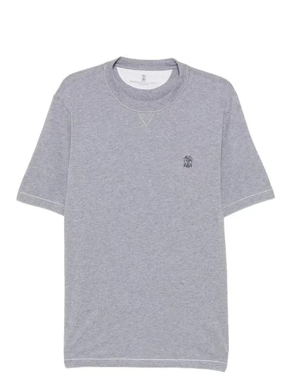 Brunello Cucinelli Grey T-shirts & Vests T-shirts - Gray