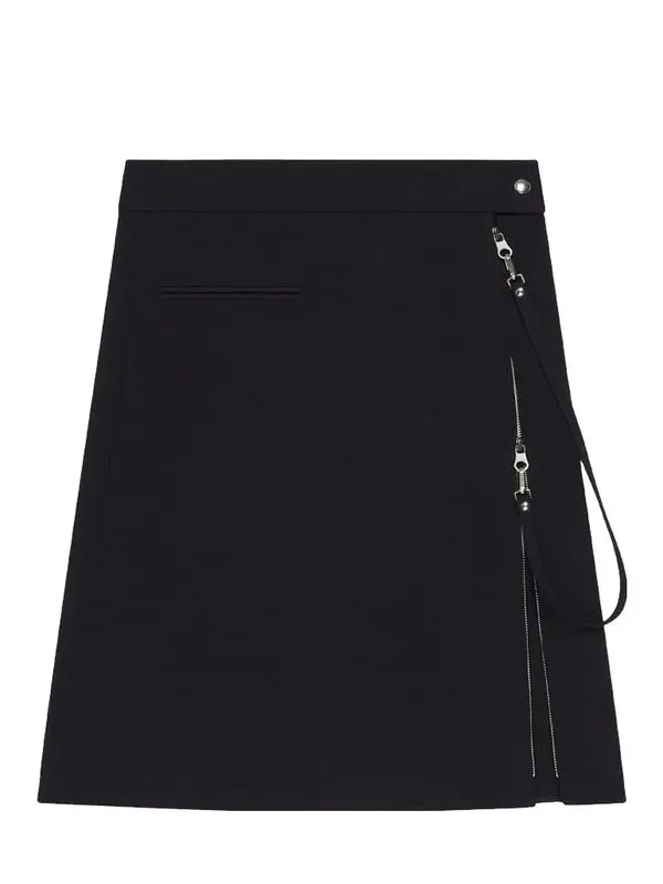 COURREGES Midi Skirt With Zipper - Black