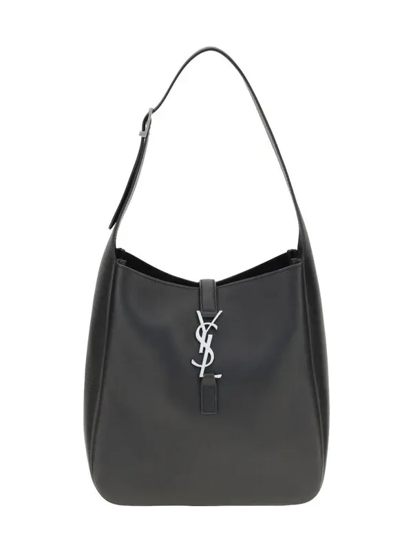 Saint Laurent Leather Shoulder Bag - Black