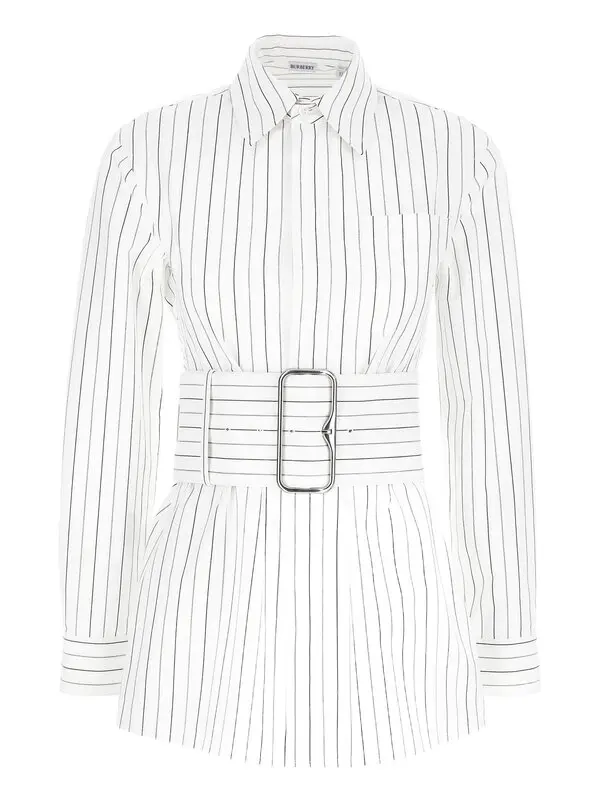Burberry Striped Shirt - White
