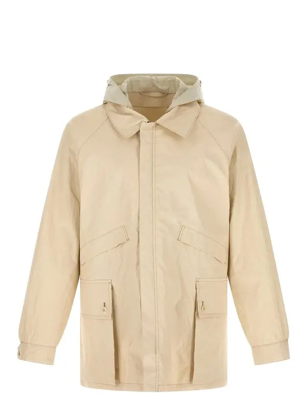 LEMAIRE Waterproof Technical Linen Jacket - Cream