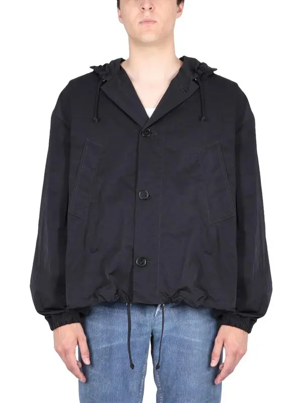 Bottega Veneta Hooded Jacket - Black