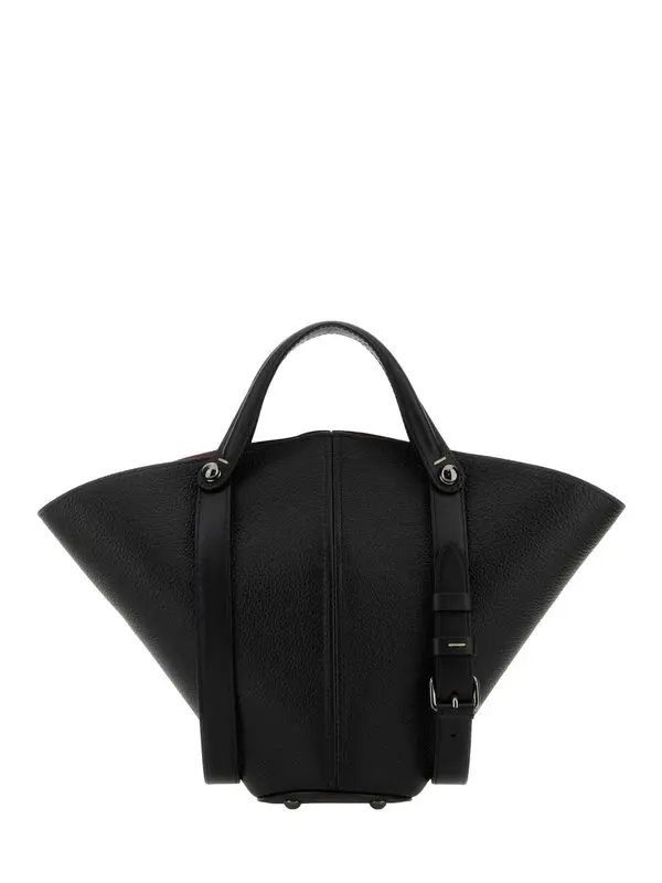 MAISON MARGIELA Leather Bucket Bag - Black