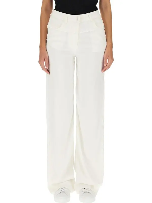 Givenchy Oversized Denim Jeans - White
