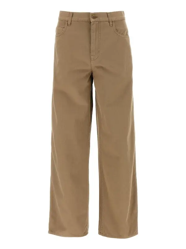 Burberry 5-pocket Pants - Cream