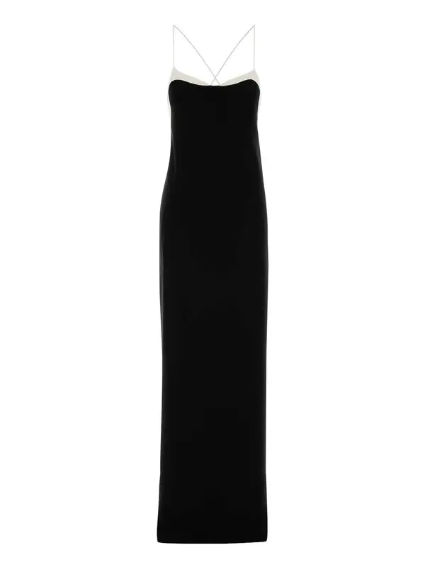 TOM FORD Stretch Georgette Long Dress - Black