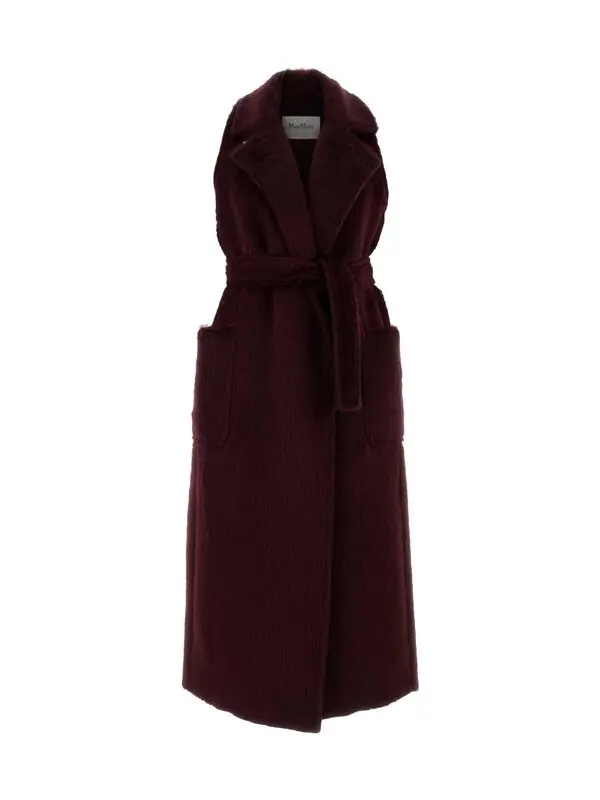 Max Mara Belted Vest - Red