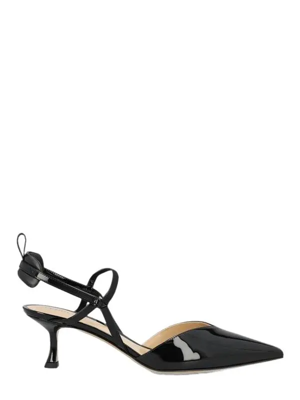 Fendi Patent Leather Colibrì Slingbacks - Black