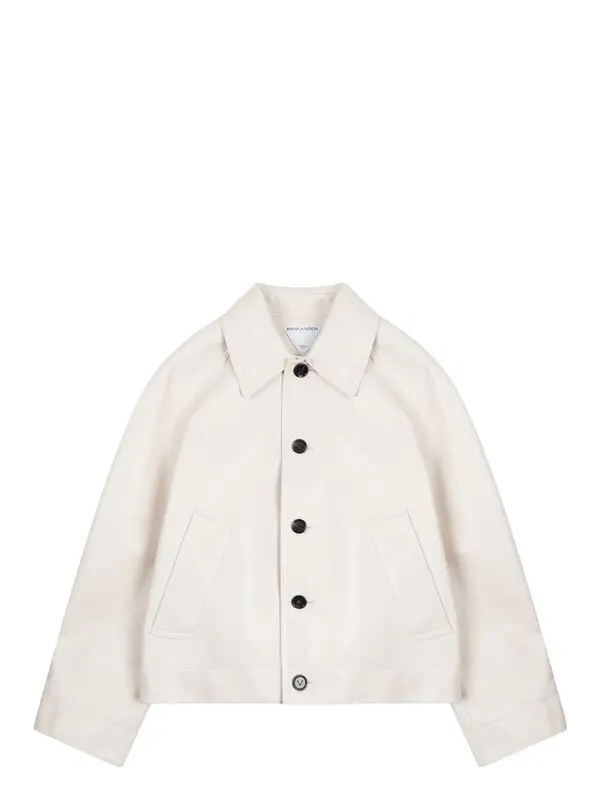 Bottega Veneta Leather Jacket - White