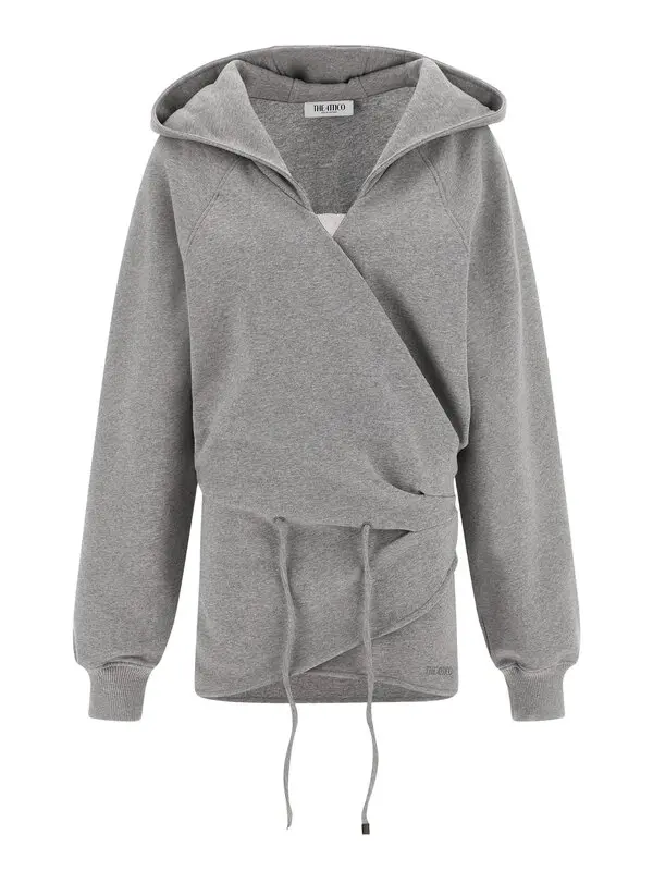 Attico Hooded Mini Dress - Gray