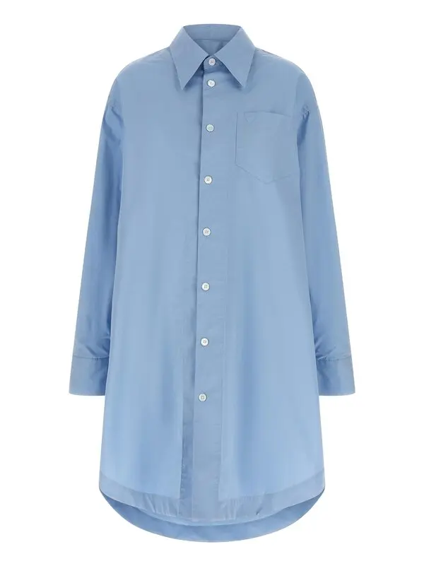 AMI Paris De Coeur' Shirt Dress - Blue