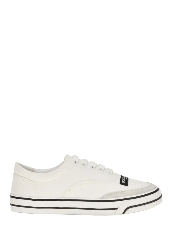 Dolce & Gabbana Sailing Canvas Sneakers - White