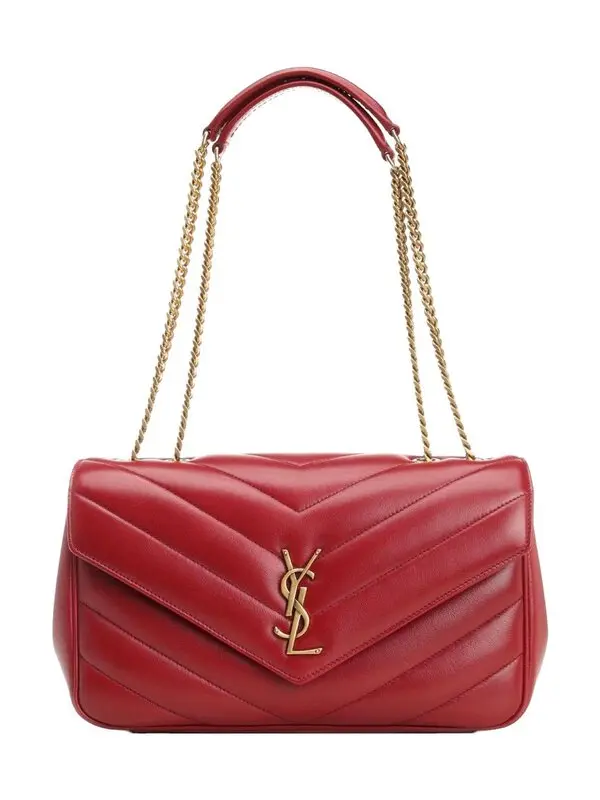 Saint Laurent Medium Loulou Bag - Red