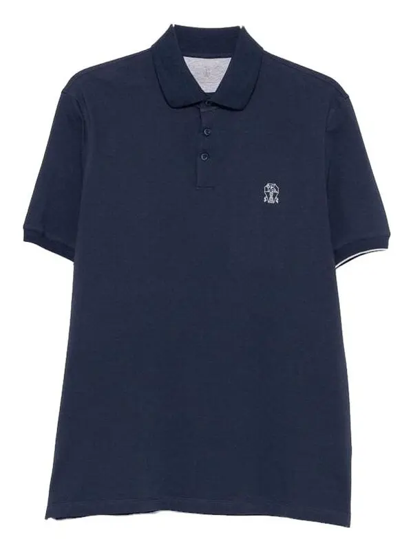 Brunello Cucinelli Polo Shirts - Blue
