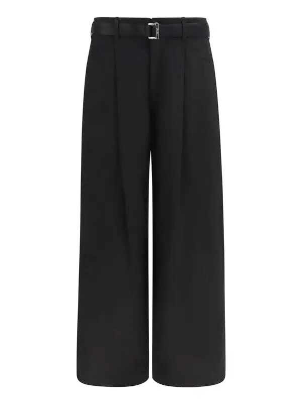 Sacai Cotton Chino Pants - Black