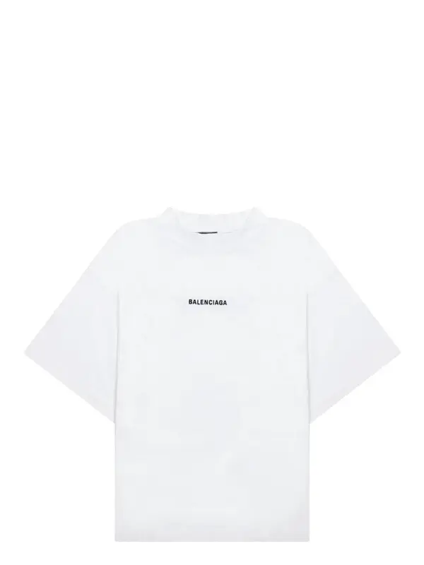 Balenciaga Logo Print T-shirt - Black