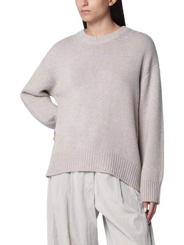 LISA YANG Cashmere Noor Crewneck Sweater - Cream