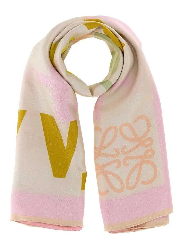 Loewe Printed Silk Foulard - Multicolor
