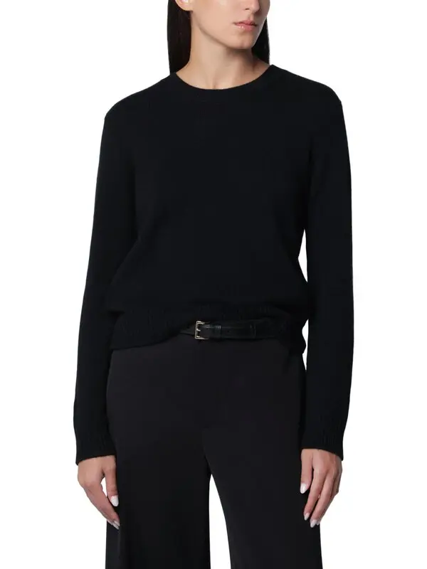 LISA YANG Mable Cashmere Crewneck Sweater - Black