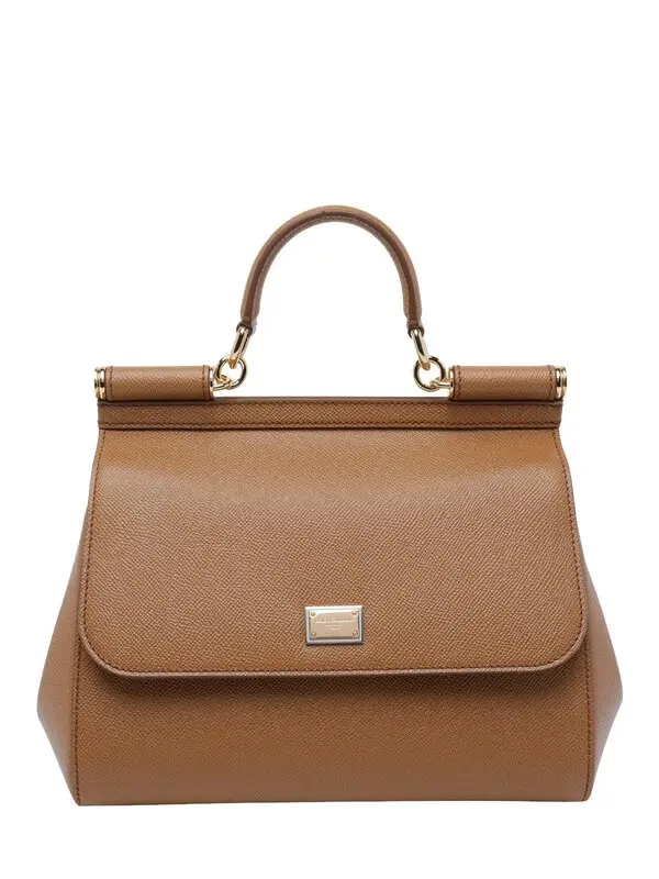 Dolce & Gabbana Large Sicily Handbag - Brown