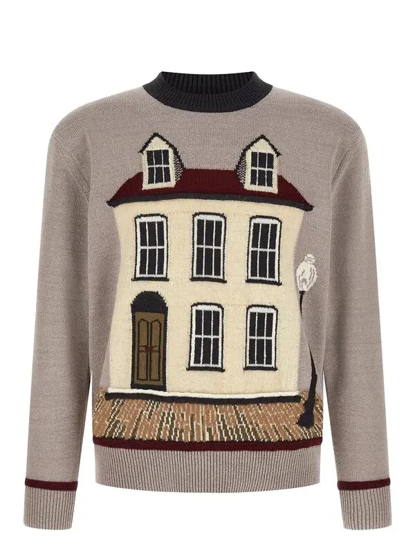 Junya Watanabe Jacquard Sweater - Gray
