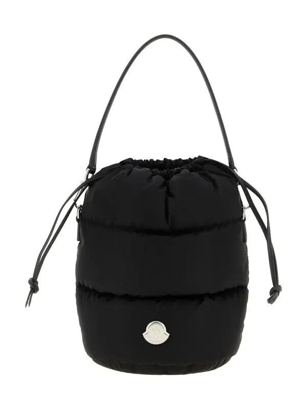 Moncler Caradoc Quilted Bucket Bag - Black