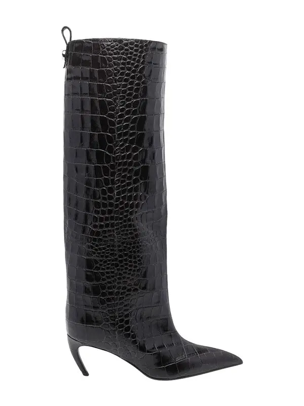 Attico Lea Pump Boots - Brown